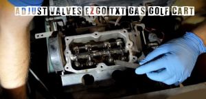 How To Adjust Valves EZGO TXT Gas Golf Cart Video